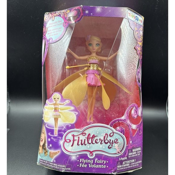 Spin Master Toys Flutterbye Flying Fairy Yellow Hair Wings Spin